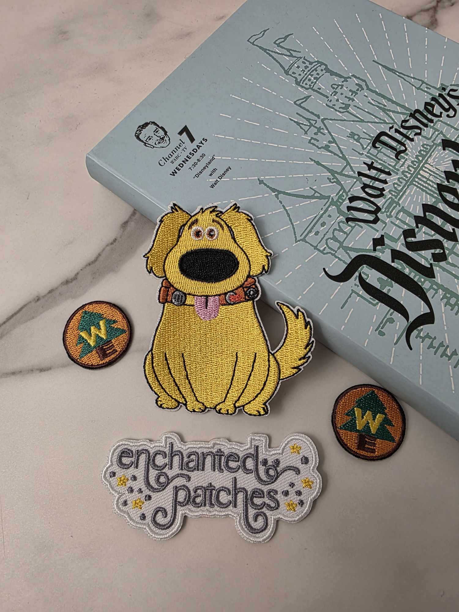 3pc Set - 3" Yellow Adventure Balloon Dog Embroidered Iron On Patch – Enchanted Patches