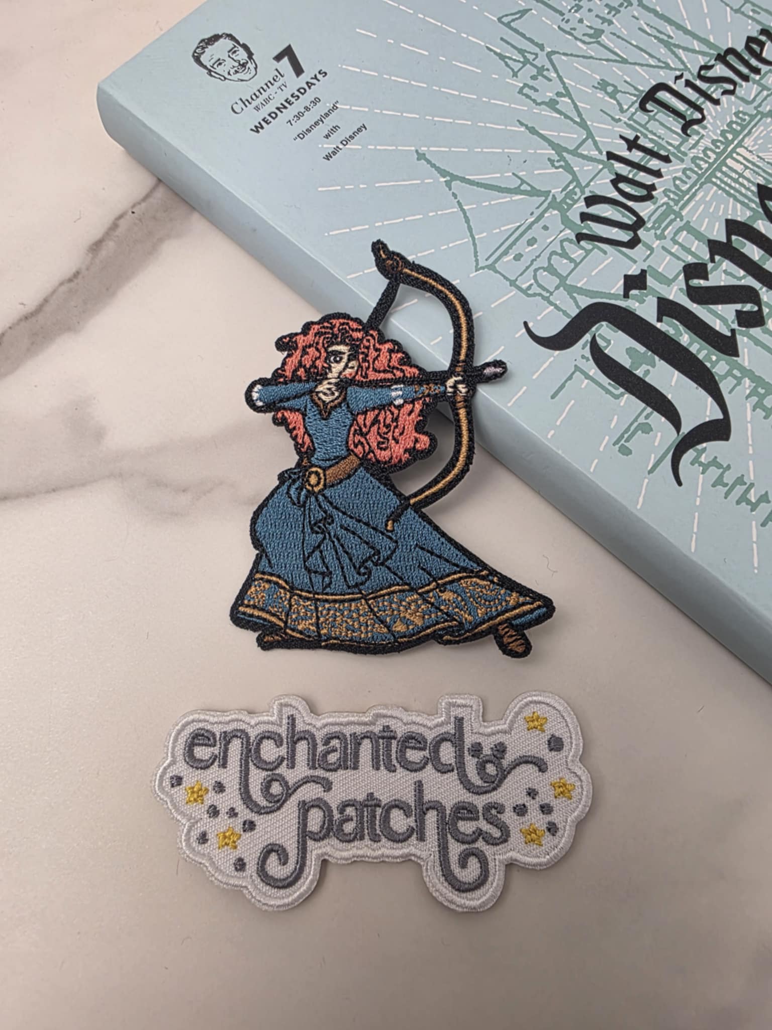 3" Kawaii Red Hair Princess with Bow and Arrow Embroidered Iron On Pat – Enchanted Patches