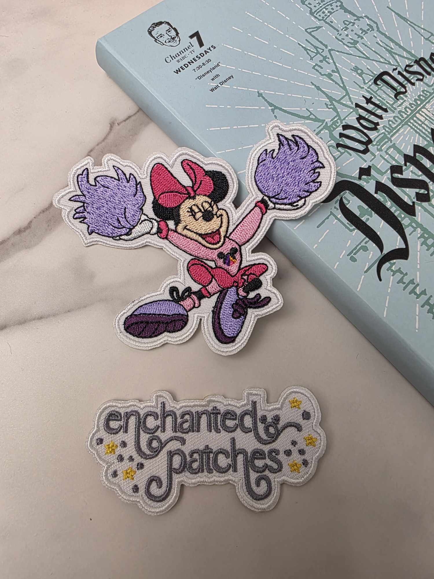 4" Girl Mouse Cheer Cheerleader Pom Pom Embroidered Iron On Patch ...