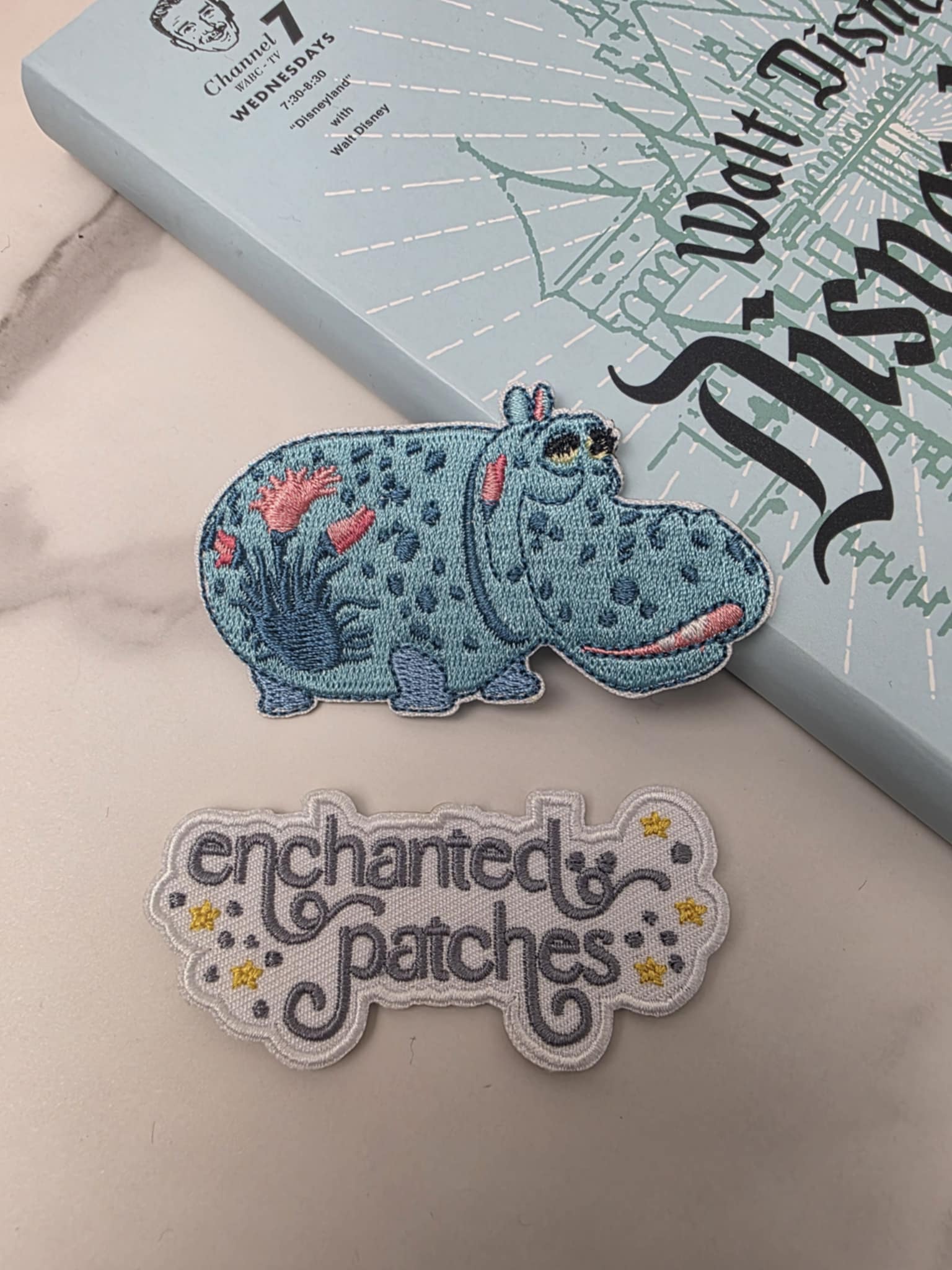 NEW DROP - 3" Happiest Park Small World Cruise Hippo Embroidered Iron ...